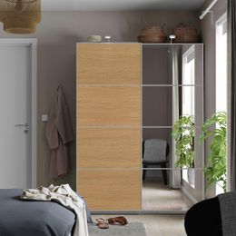 IKEA PAX / MEHAMN/AULI Kleiderschrank mit Schiebet&uuml;ren