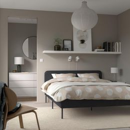 IKEA SLATTUM Bettgestell, gepolstert