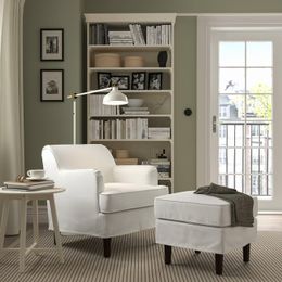 IKEA ROCKSJ&Ouml;N Sessel mit Hocker