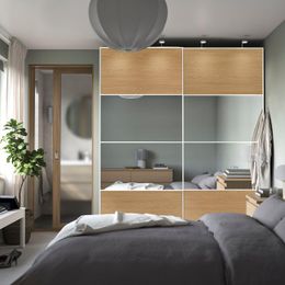 IKEA PAX / MEHAMN/AULI Kleiderschrank mit Schiebet&uuml;ren