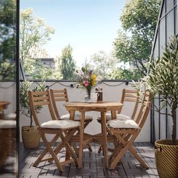 IKEA ASKHOLMEN Klapptisch+4 Klappst&uuml;hle/au&szlig;en