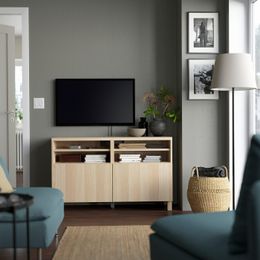 IKEA BEST&Aring; TV-Bank mit T&uuml;ren