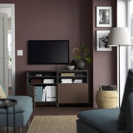 IKEA BEST&Aring; TV-Bank mit T&uuml;ren