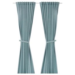 IKEA RITVA 2 Gardinen + Raffhalter