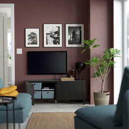 IKEA BEST&Aring; TV-Bank mit T&uuml;ren