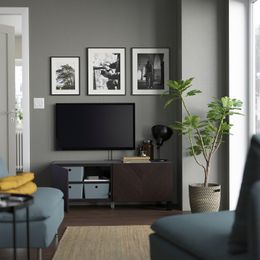 IKEA BEST&Aring; TV-Bank mit T&uuml;ren