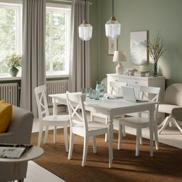 IKEA ROSENTORP / ROSENTORP Tisch und 4 St&uuml;hle