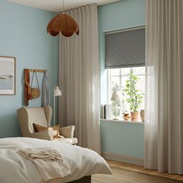 IKEA LENDA 2 Gardinen + Raffhalter