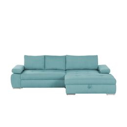 Smart Ecksofa Ibby blau Ma&szlig;e (cm): B: 294 H: 73 T: 173.0 Sofas > Sofas nach Material > Stoffsofas &raquo; Sofa DE