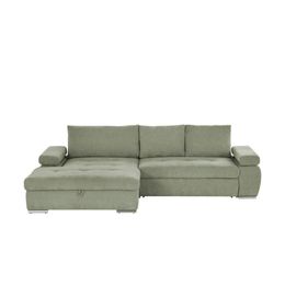 Smart Ecksofa Ibby gr&uuml;n Ma&szlig;e (cm): B: 294 H: 73 T: 173.0 Sofas > Sofas nach Material > Stoffsofas &raquo; Sofa DE
