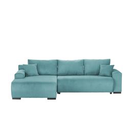Smart Ecksofa mit Schlaffunktion Nelly t&uuml;rkis/petrol Ma&szlig;e (cm): B: 270 H: 85 T: 185.0 Sofas > Sofas nach Material > Stoffsofas &raquo; Sofa DE