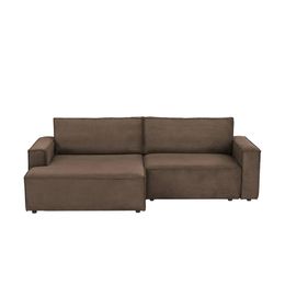 Ecksofa mit Schlaffunktion Capri braun Ma&szlig;e (cm): B: 243 H: 81 T: 156.0 Sofas > Sofas nach Material > Stoffsofas &raquo; Sofa DE