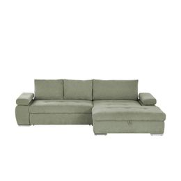 Smart Ecksofa Ibby gr&uuml;n Ma&szlig;e (cm): B: 294 H: 73 T: 173.0 Sofas > Sofas nach Material > Stoffsofas &raquo; Sofa DE