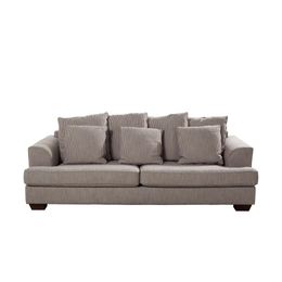 Soho Gro&szlig;es Loungesofa braun - Webstoff Franka beige Ma&szlig;e (cm): B: 231 H: 87 T: 103.0 Sofas > Sofas nach Material > Stoffsofas &raquo; Sofa DE