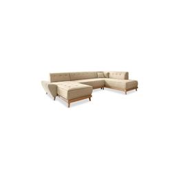 Miuform Wohnlandschaft mit Schlaffunktion Dazzling Daisy beige Ma&szlig;e (cm): B: 330 H: 77 Sofas > Sofas nach Material > Stoffsofas &raquo; Sofa DE
