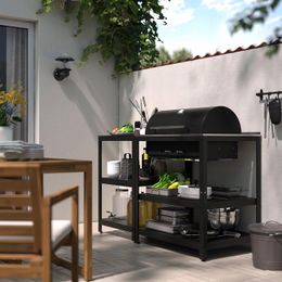 IKEA GRILLSK&Auml;R Kohlegrill mit K&uuml;cheninsel