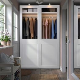 IKEA PAX / GRIMO Kleiderschrank mit Schiebet&uuml;ren