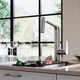 IKEA MAJSJ&Ouml;N K&uuml;chenmischbatterie+auszb Auslauf