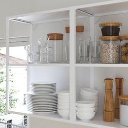 IKEA ENHET Regalrahmen f&uuml;r Wand mit B&ouml;den