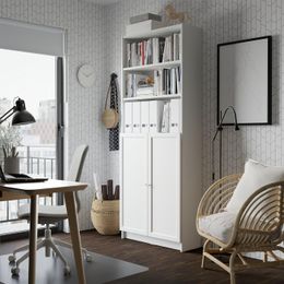 IKEA BILLY / OXBERG B&uuml;cherregal mit T&uuml;ren