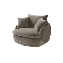 Sessel mit Drehfunktion Wiesia braun Ma&szlig;e (cm): B: 122 H: 66 T: 106.0 Sessel & Hocker > Sessel nach Material > Stoff Sessel &raquo; Sofa DE