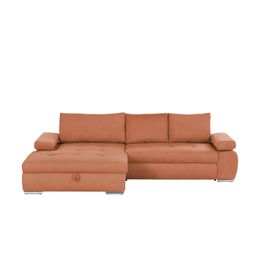 Smart Ecksofa Ibby rot Ma&szlig;e (cm): B: 294 H: 73 T: 173.0 Sofas > Sofas nach Material > Stoffsofas &raquo; Sofa DE