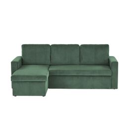 Ecksofa mit Schlaffunktion Xenia gr&uuml;n Ma&szlig;e (cm): B: 215 H: 85 T: 145.0 Sofas > Sofas nach Material > Stoffsofas &raquo; Sofa DE