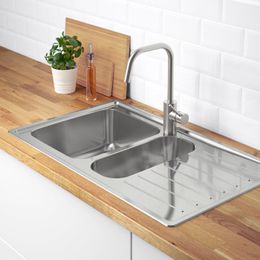 IKEA VATTUDALEN Einbausp&uuml;le 1&frac12; Becken/Abtr
