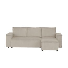 Ecksofa mit Schlaffunktion Xabia beige Ma&szlig;e (cm): B: 238 H: 77 T: 140.0 Sofas > Sofas nach Material > Stoffsofas &raquo; Sofa DE