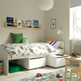 IKEA SL&Auml;KT Bettgestell mit Federholzrahmen