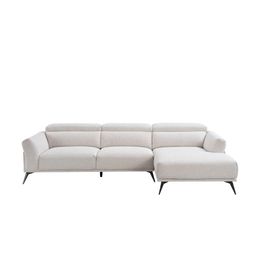 Ecksofa mit Kopfst&uuml;tzenverstellung Wiana beige Ma&szlig;e (cm): B: 283 H: 62 T: 168.0 Sofas > Sofas nach Material > Stoffsofas &raquo; Sofa DE