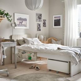 IKEA SL&Auml;KT Bettgestell mit Lattenrost