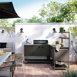 IKEA B&Aring;TSK&Auml;R Au&szlig;enk&uuml;che mit Kohlegrill