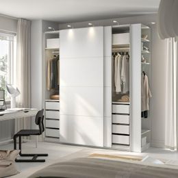 IKEA PAX / MEHAMN Kleiderschrank mit Schiebet&uuml;ren