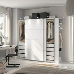 IKEA PAX / MEHAMN Kleiderschrank mit Schiebet&uuml;ren