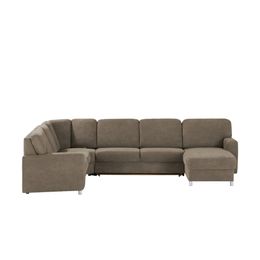Smart Wohnlandschaft Valencia braun Ma&szlig;e (cm): B: 341 Sofas > Sofas nach Material > Stoffsofas &raquo; Sofa DE