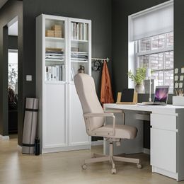IKEA MALM/MILLBERGET / BILLY/OXBERG Schreibtisch+Aufbewahrungskombi