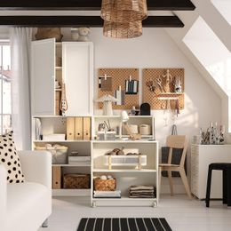 IKEA BILLY / OXBERG B&uuml;cherregalkombination + Klapptisch