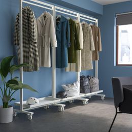 IKEA MITTZON Gestell+Rollen/Kleiderst./Ablage