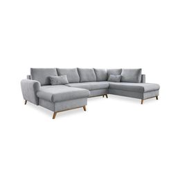Miuform Wohnlandschaft mit Schlaffunktion Scandic Lagom grau Ma&szlig;e (cm): B: 312 H: 90 Sofas > Sofas nach Material > Stoffsofas &raquo; Sofa DE