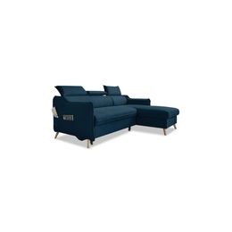 Miuform Ecksofa mit Schlaffunktion Sweet Harmony blau Ma&szlig;e (cm): B: 228 H: 95 Sofas > Sofas nach Material > Stoffsofas &raquo; Sofa DE