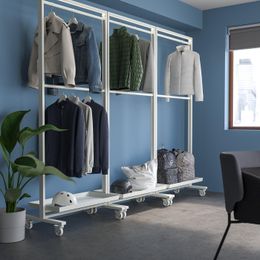 IKEA MITTZON Gestell+Rollen/Kleiderst./Ablage