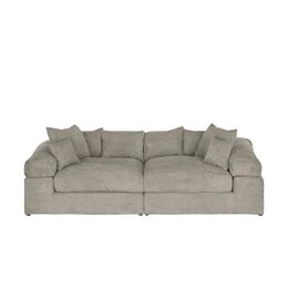 Smart Big Sofa in modernem Cord Lianea beige Ma&szlig;e (cm): B: 260 H: 86 T: 133.0 Sofas > Sofas nach Material > Stoffsofas &raquo; Sofa DE