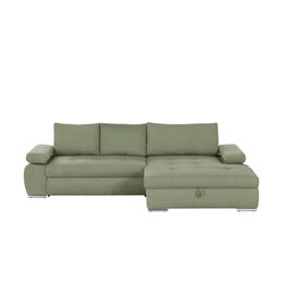 Smart Ecksofa Ibby gr&uuml;n Ma&szlig;e (cm): B: 294 H: 73 T: 173.0 Sofas > Sofas nach Material > Stoffsofas &raquo; Sofa DE