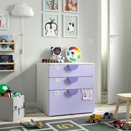 IKEA SM&Aring;STAD / PLATSA Kommode mit 3 Schubladen