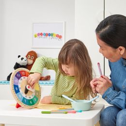 IKEA UNDERH&Aring;LLA Holzuhr, p&auml;dagogisch
