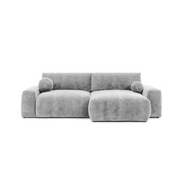 S-STYLE Ecksofa mit Schlaffunktion Puffy grau Ma&szlig;e (cm): B: 266 H: 86 Sofas > Sofas nach Material > Stoffsofas &raquo; Sofa DE