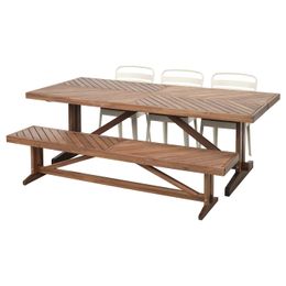 IKEA NORRMANS&Ouml; / NORRMANS&Ouml; Tisch + 3 St&uuml;hle + Bank