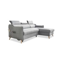 Miuform Ecksofa mit Schlaffunktion Sweet Harmony grau Ma&szlig;e (cm): B: 228 H: 95 Sofas > Sofas nach Material > Stoffsofas &raquo; Sofa DE