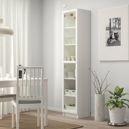 IKEA BILLY / OXBERG B&uuml;cherregal mit Glast&uuml;r